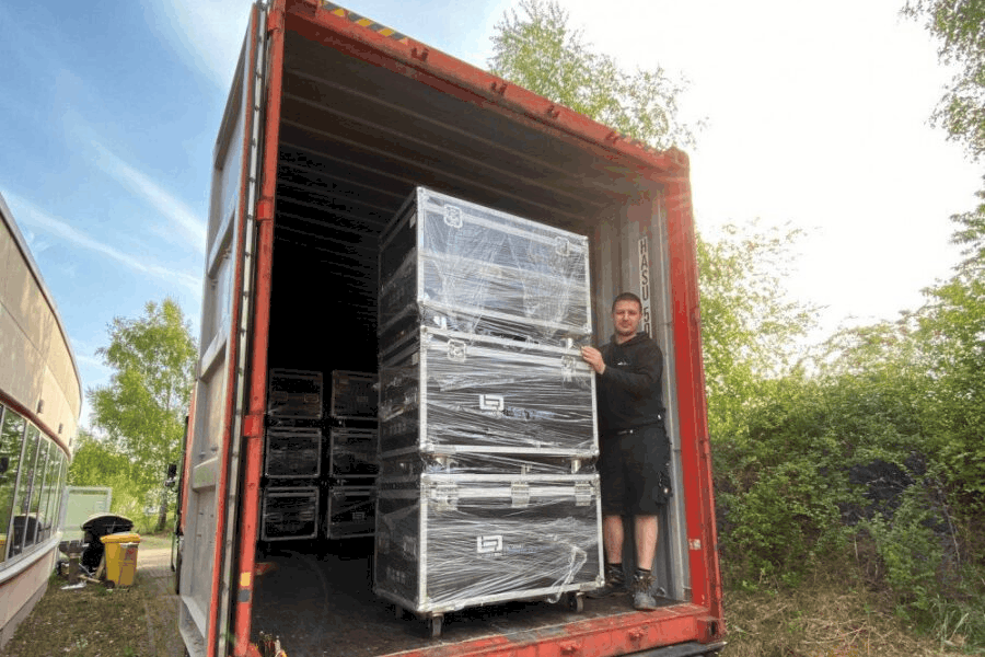 Erster Container aus Shenzhen in Göttingen angekommen