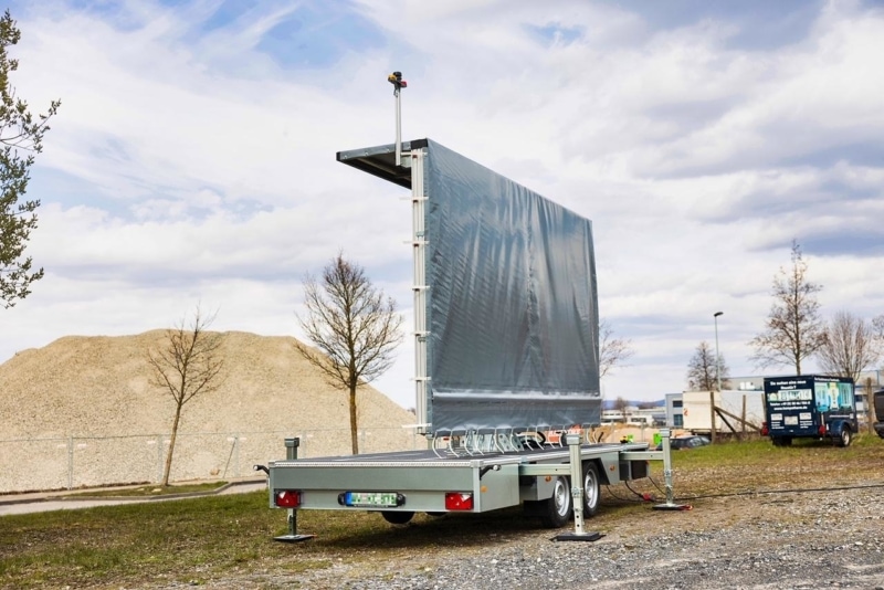 Finally mobile: LedTek's LED-trailer at a glance - LedTek LED Walls
