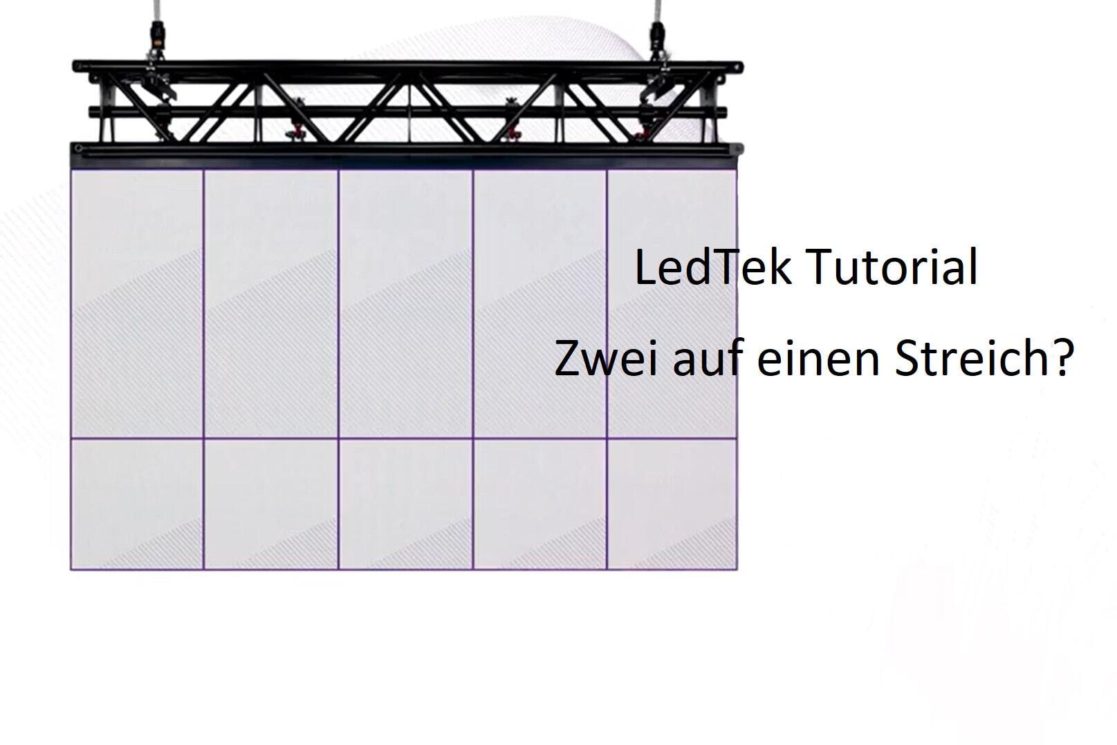 Tutorial: Verbinden unterschiedlich großer LED-Module mit NovaLCT